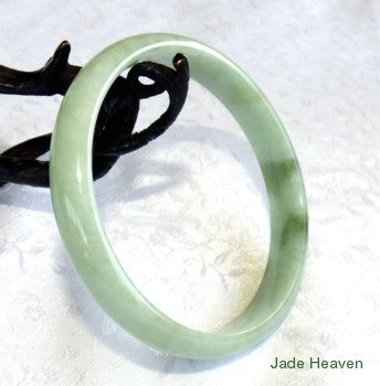 Sale-Elegant Green Veins Old Mine Lao Pit Grade A Jadeite Jade Bangle ...