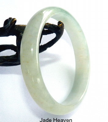 Sale-Icy "Calm Spirit" Translucent Jadeite Jade Bangle Bracelet 55mm ...